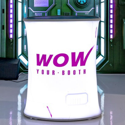 Gopher Pop Up Counter Backlit – Wow Your Booth