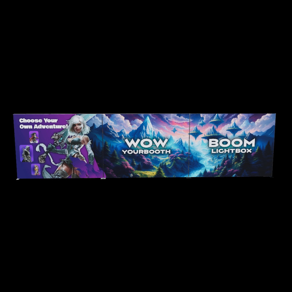 30ft Boom Backlit Exhibit - Configuration A30 – Wow Your Booth