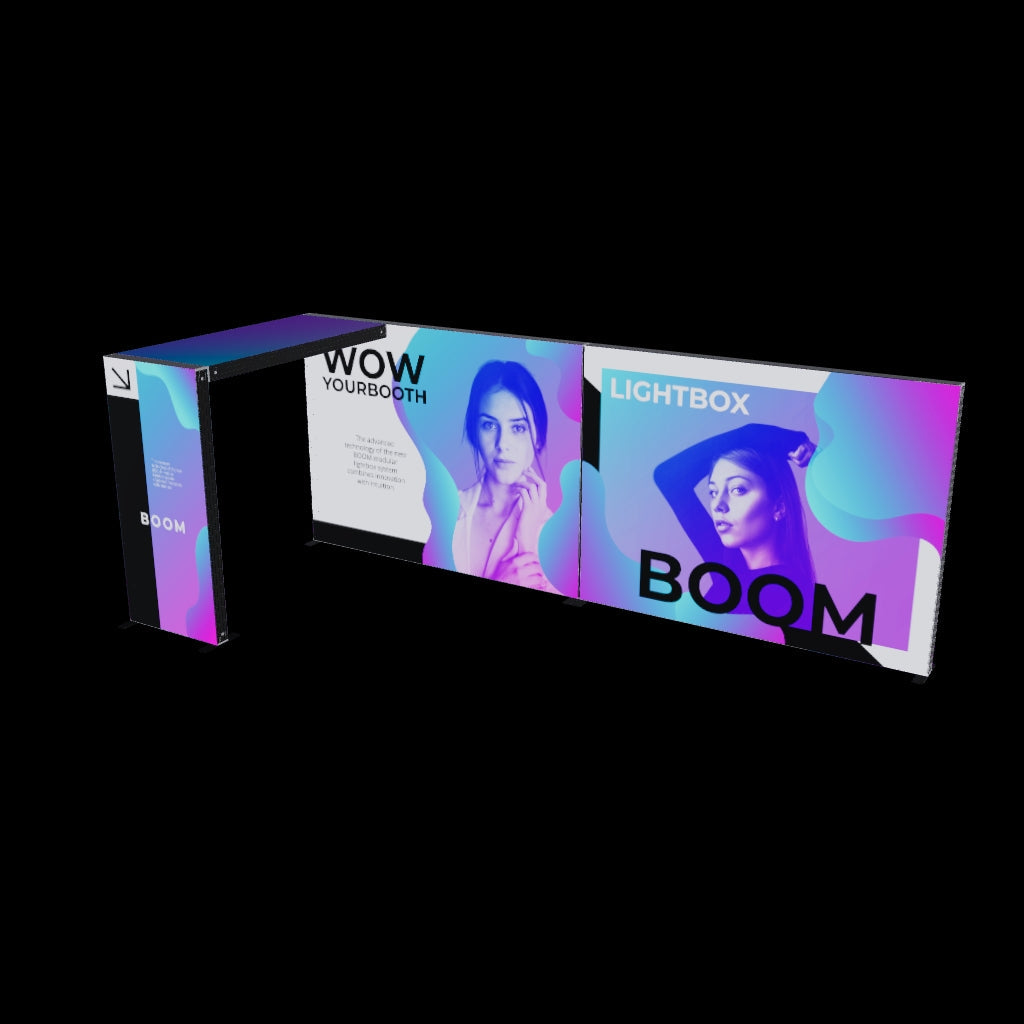 20ft Boom Backlit Exhibit with Bridge - Configuration CS20 – Wow Your Booth