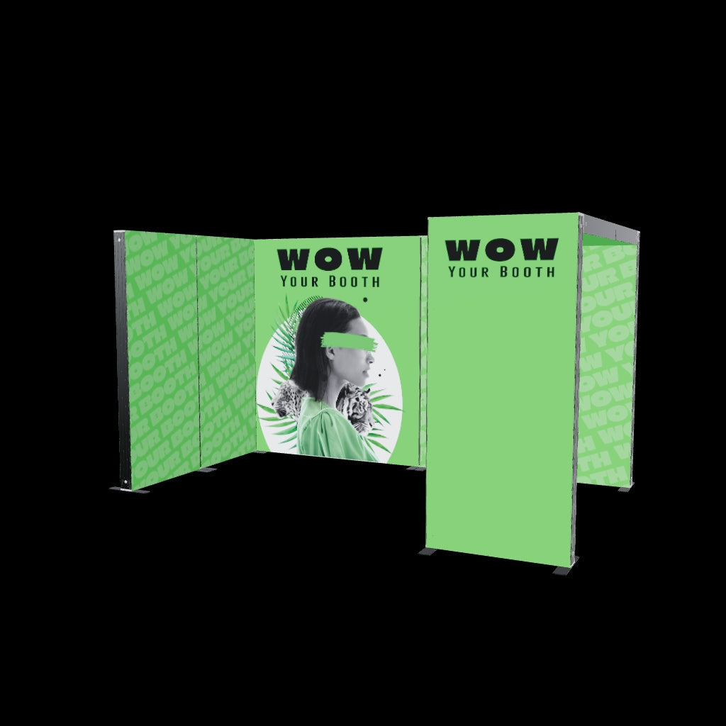 13.2ft x 7.4ft Boom Lightbox Configuration G – Wow Your Booth