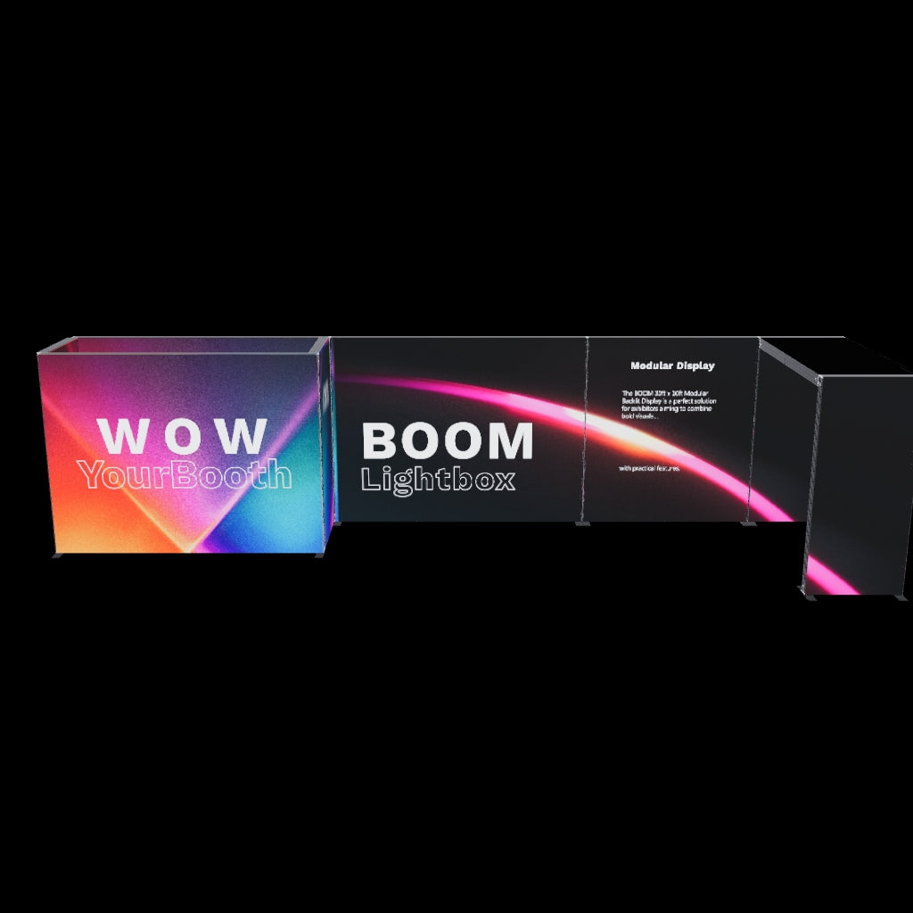 30ft Boom Exhibit with Large Storage Room and Bridge - Configuration P ...