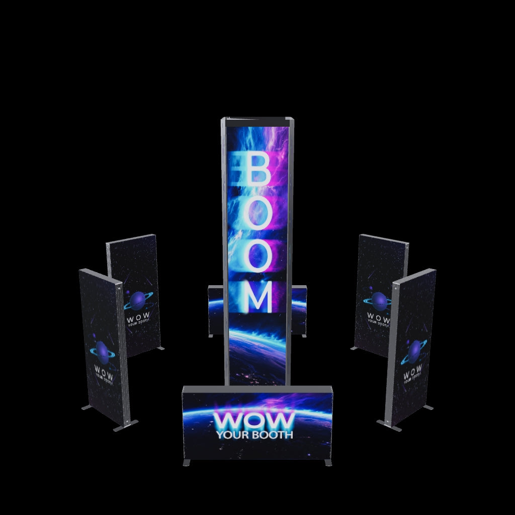 20X20 Boom Backlit Exhibit - Configuration Q2 – Wow Your Booth