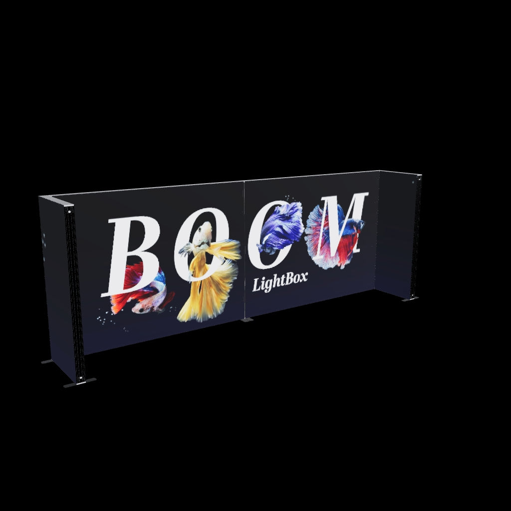 20ft Boom Backlit Display - Configuration T – Wow Your Booth